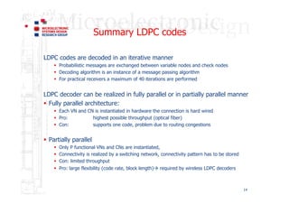 Lecture summary: architectures for baseband signal processing of ...