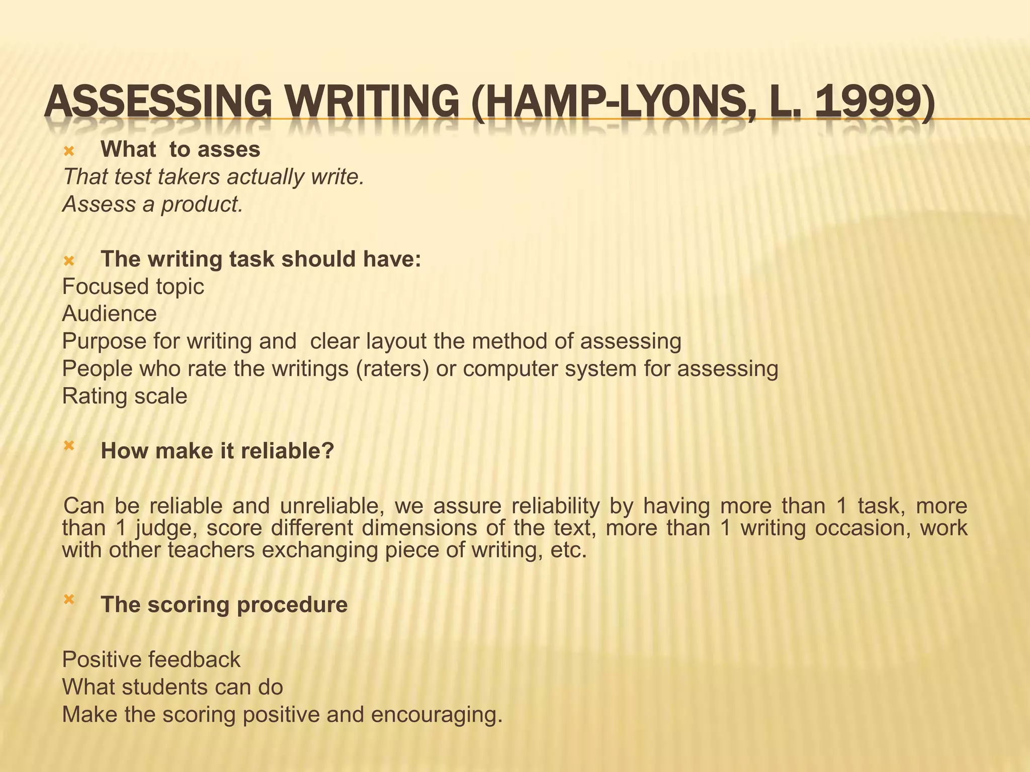 Summary Assessing Skills | PPTX