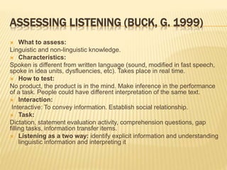 Summary Assessing Skills | PPTX