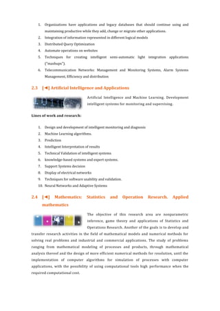 Summary capacities research center on ict citic (Spain) | PDF