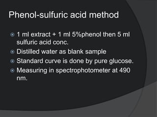 Quantitative analysis of carbohydrate_ppt | PPT