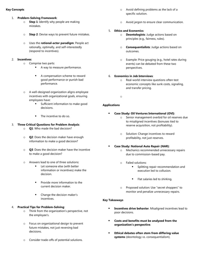 SUMMARY CHAPTER !-3.docx economics study | DOCX