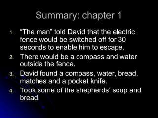 I am David Summary Chapter 1 powerpoint presentation | PPT