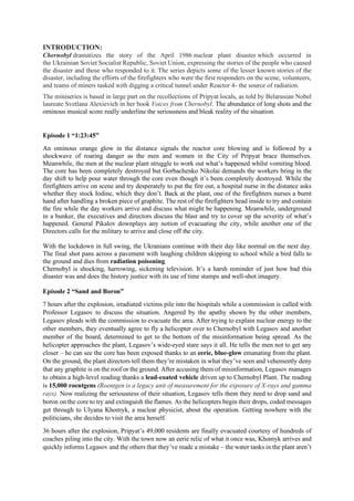 Docuseries Review- Chernobyl (HBO) | PDF