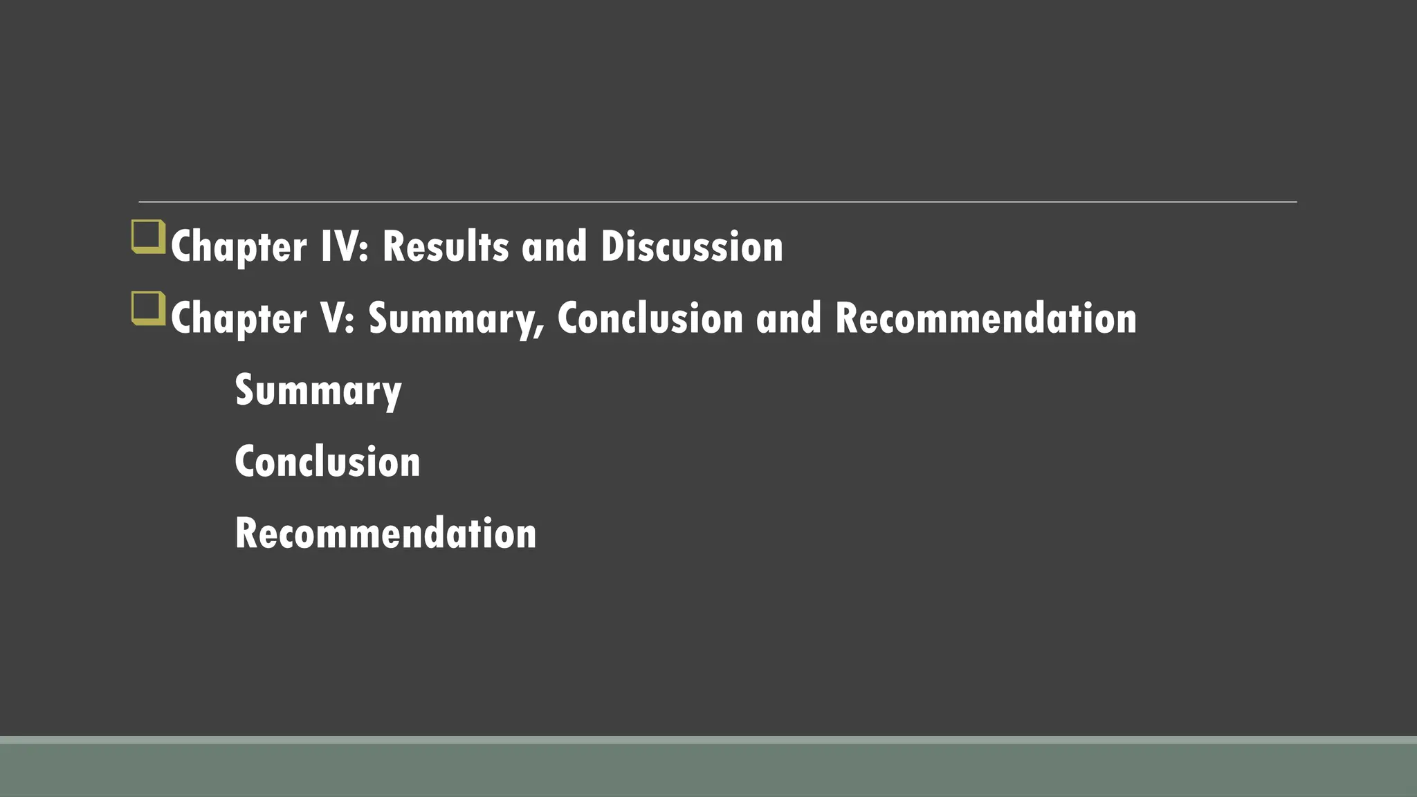 Summary, Conclusion and Recommendation PPT Presentation | PPTX