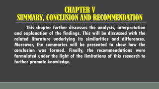 Summary, Conclusion and Recommendation PPT Presentation | PPTX