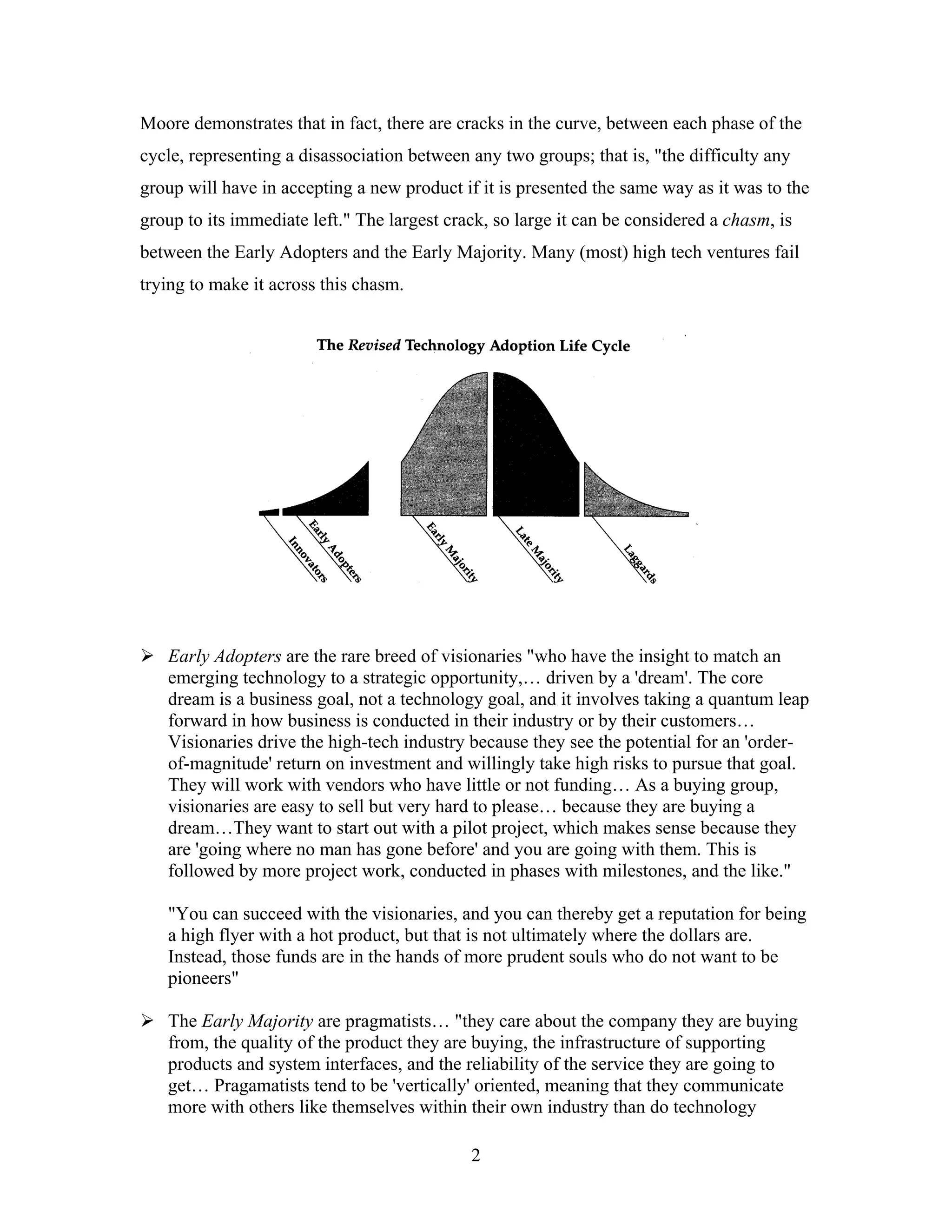Summary Crossing The Chasm | PDF