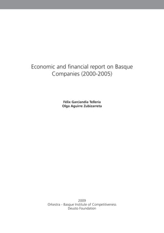 Summary Economic and Financial report on the Basque companies 2000-2005 ...