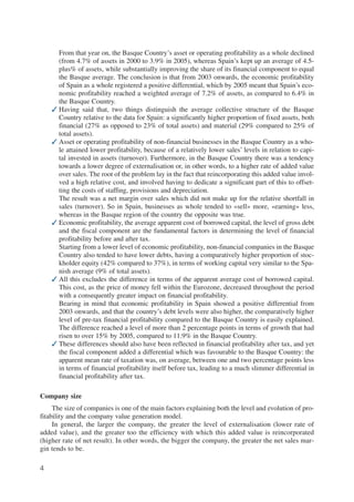 Summary Economic and Financial report on the Basque companies 2000-2005 ...