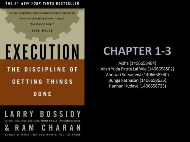 Execution Chapter 1-3 | PPTX
