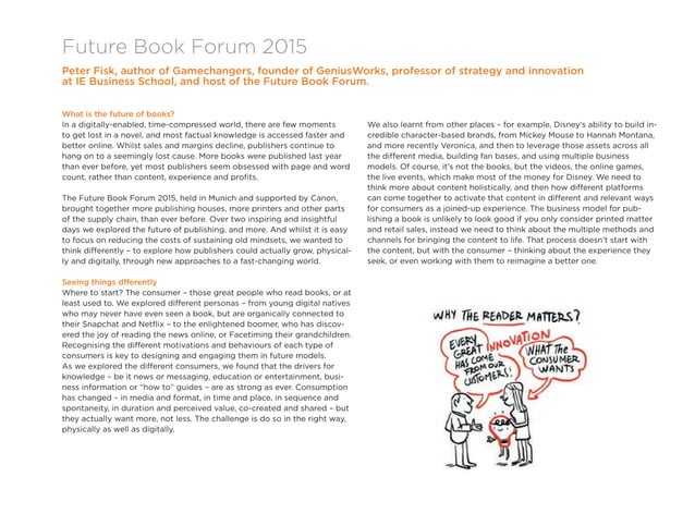 2015 Future Book Forum Summary | PPT