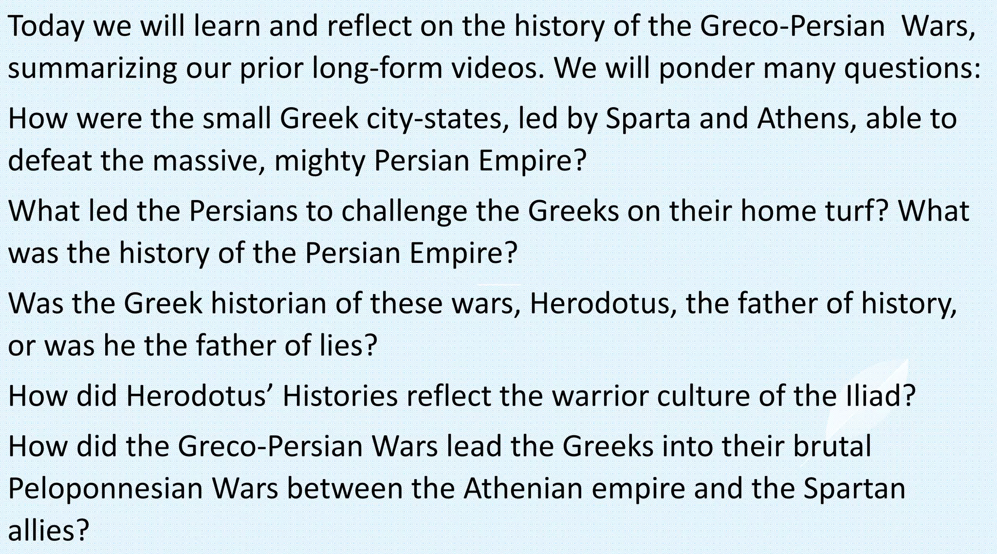 Summary of Greco-Persian Wars, Herodotus, Plutarch and Aeschylus ...