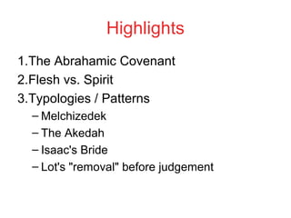 Learn the Bible Highlights Hour 4 Genesis 12-50 | PPT