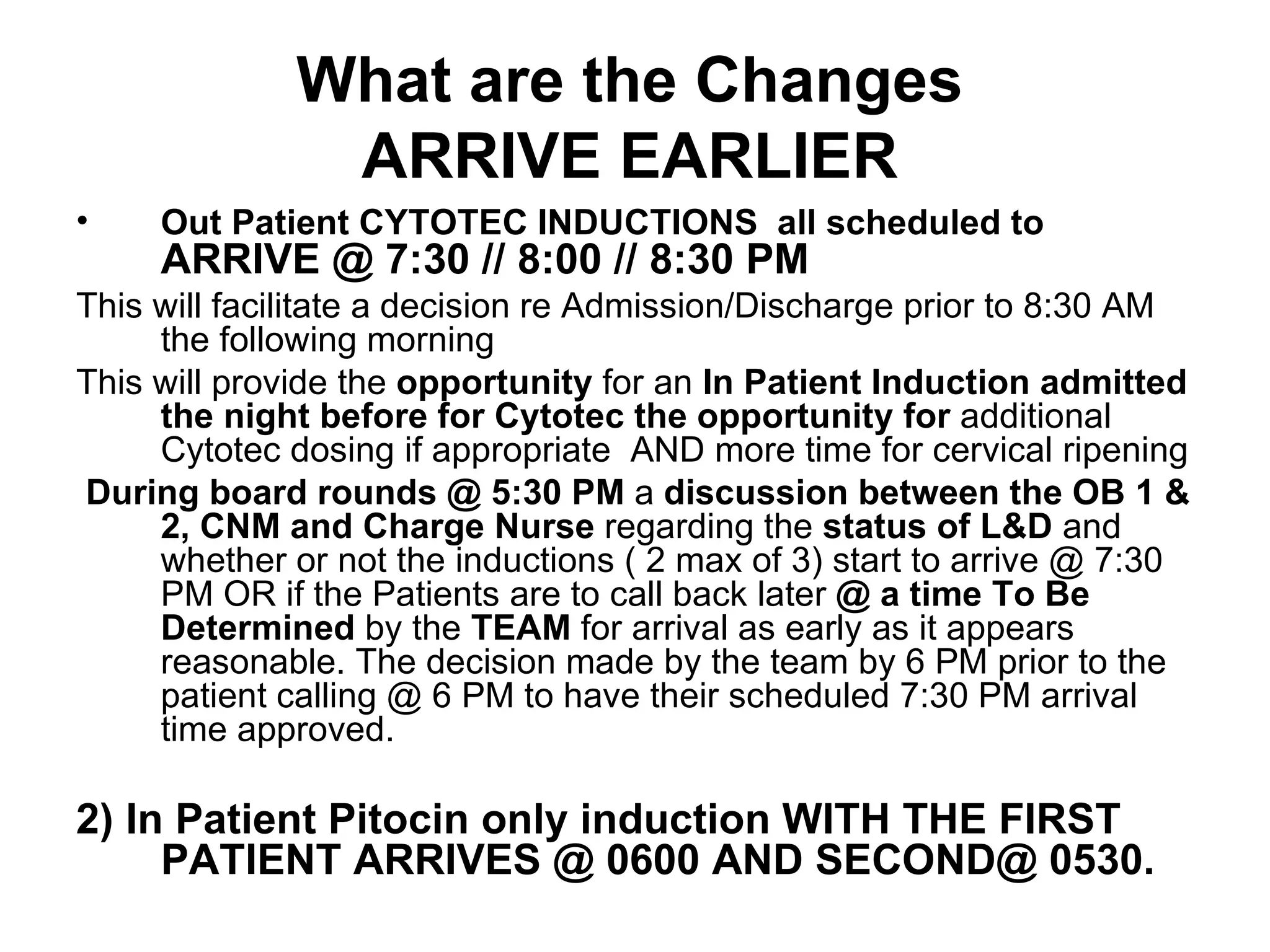 Summary induction guidelines | PPT