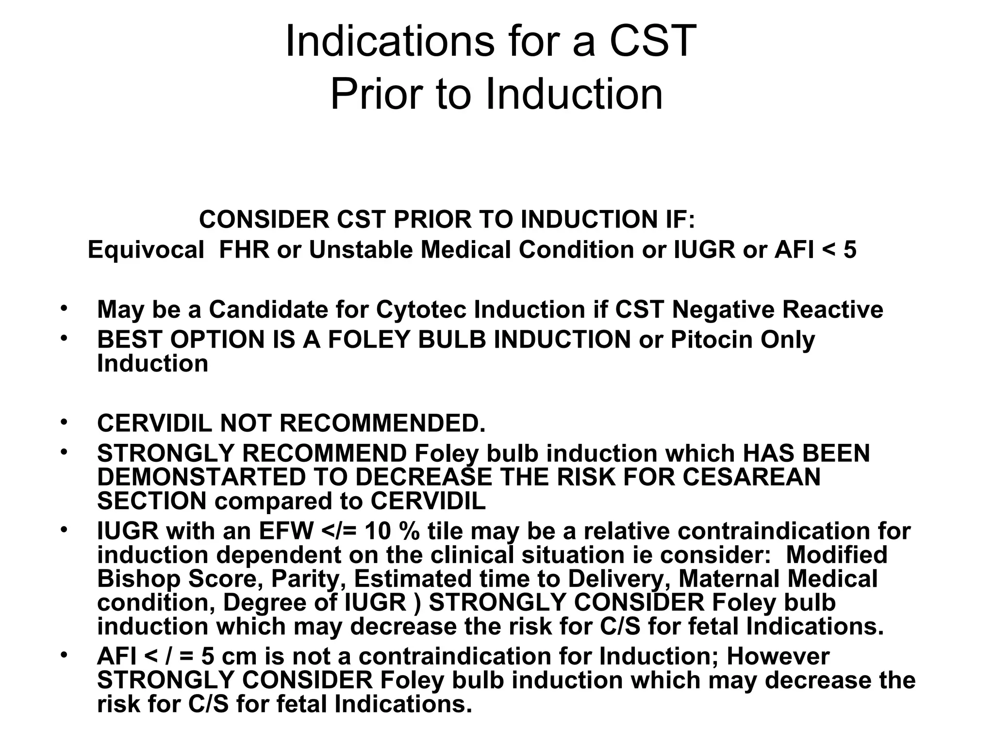 Summary induction guidelines | PPT