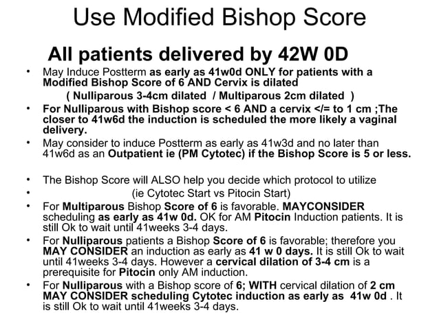 Summary induction guidelines | PPT