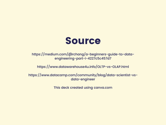 Summary introduction to data engineering | PPT