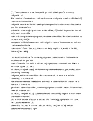 Summary judgment (autosaved) | DOCX