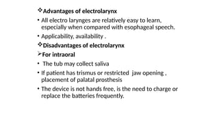 Summary laryngectomy.. post laryngectomy | PPT