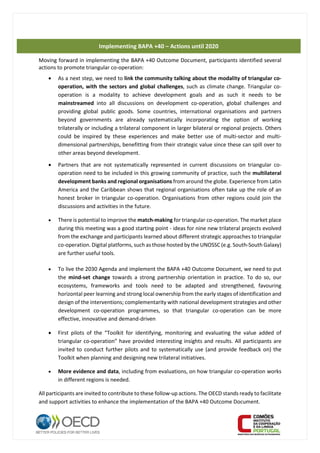 Summary 2019 International Meeting on Triangular Co-operation | PDF