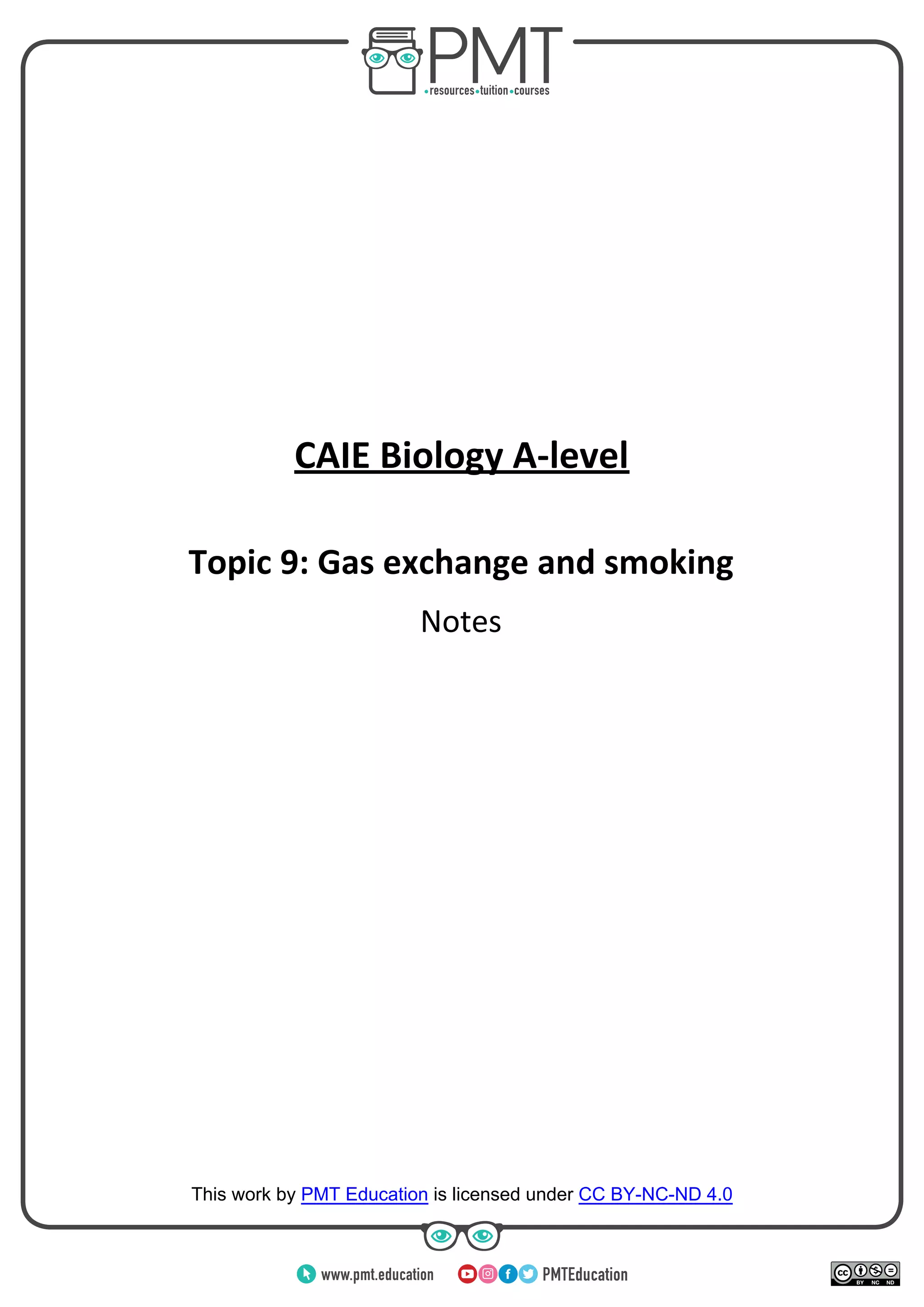 GAS EXCHANGE-AS LEVEL | PDF