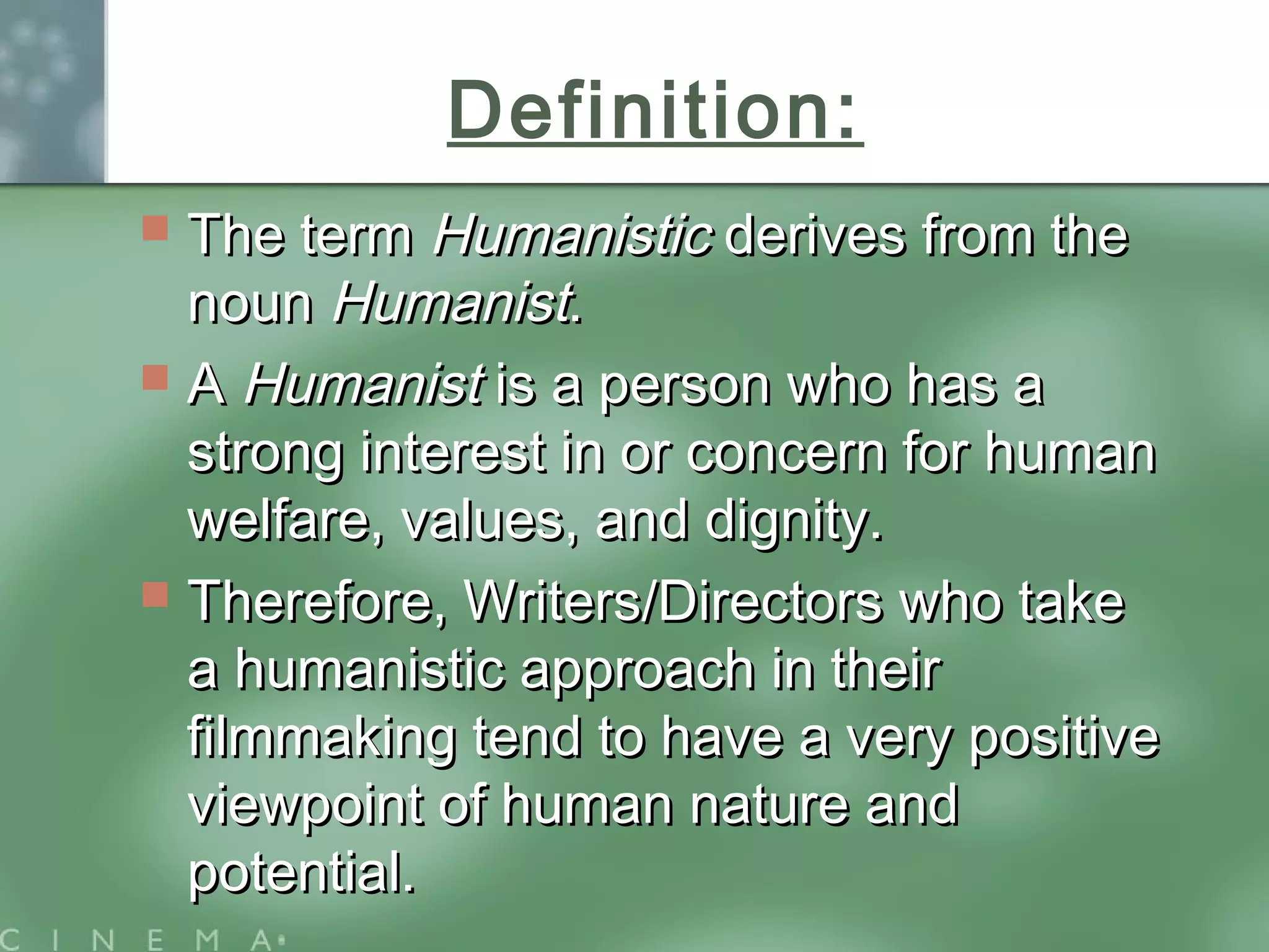 The Humanistic Approach | PPT