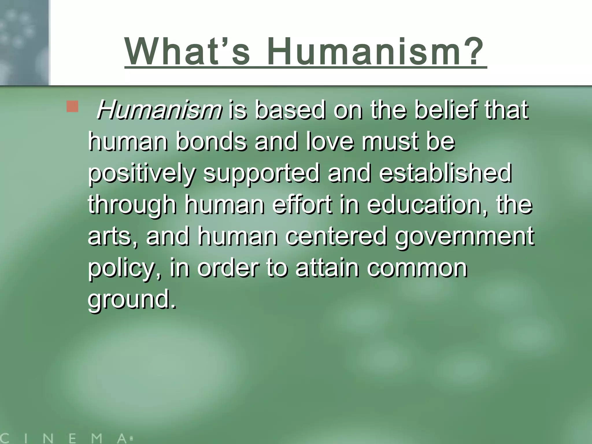 The Humanistic Approach | PPT