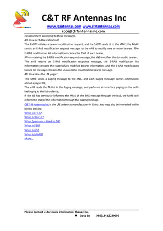 Summary of 41 basic knowledge of LTE | PDF