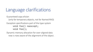Summary of C++17 features | PPTX