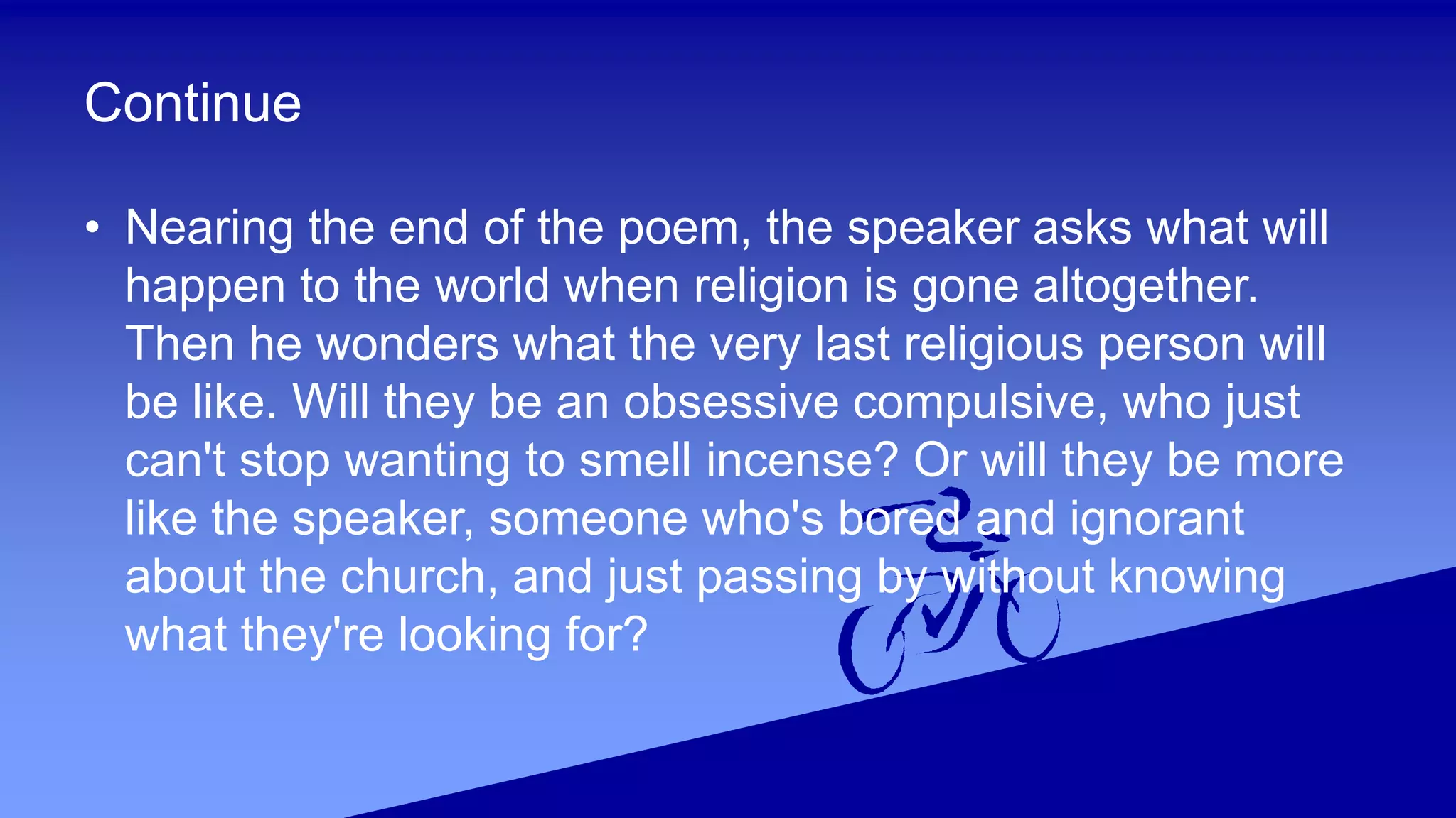 Summary of Church Going | PPTX