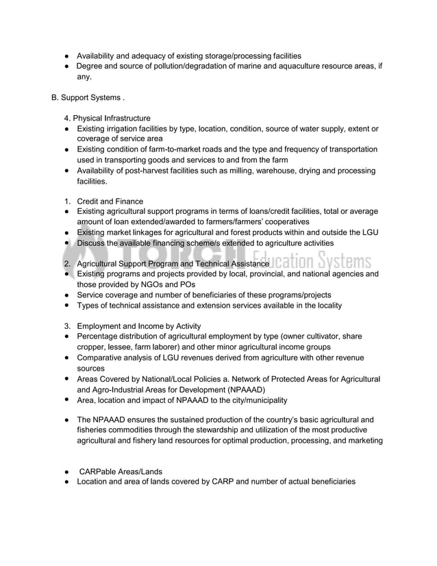 Summary of CLUP Vol 2 Economic Sector Study | PPTX | Agriculture ...
