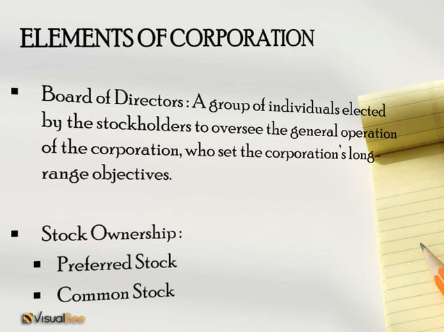 Summary of corporation | PPT