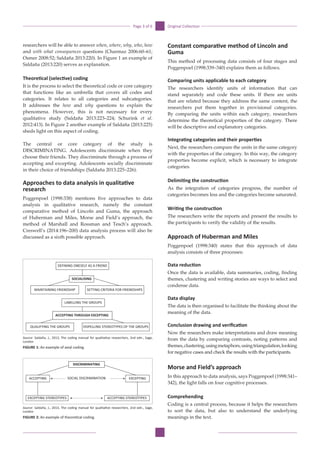 Summary of different approaches collection of coding and data analysis for qualitative ...
