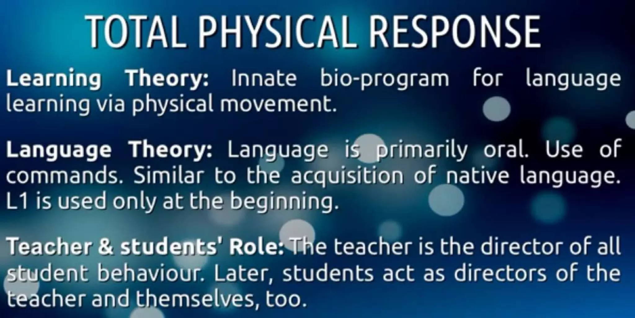 Summary of ELT Methods & Approaches | PDF