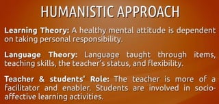 Summary of ELT Methods & Approaches | PDF