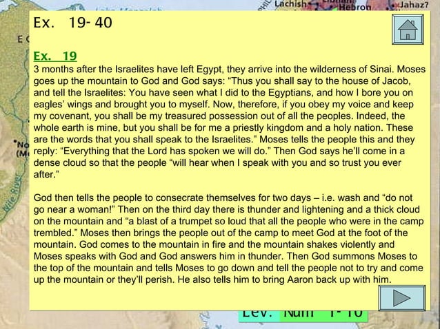 Summary of Exodus, Leviticus, Numbers and Deuteronomy | PPT | Judaism ...