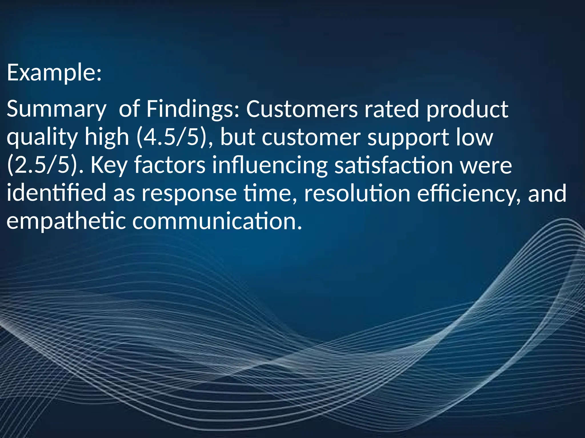 SUMMARY OF FINDings report in powerpoint presentation | PPTX