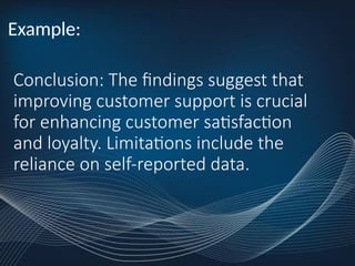 SUMMARY OF FINDings report in powerpoint presentation | PPTX