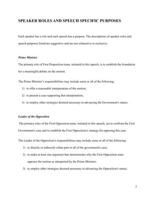 A summary of British Parliamentary Debate. | PDF | Political Issues ...