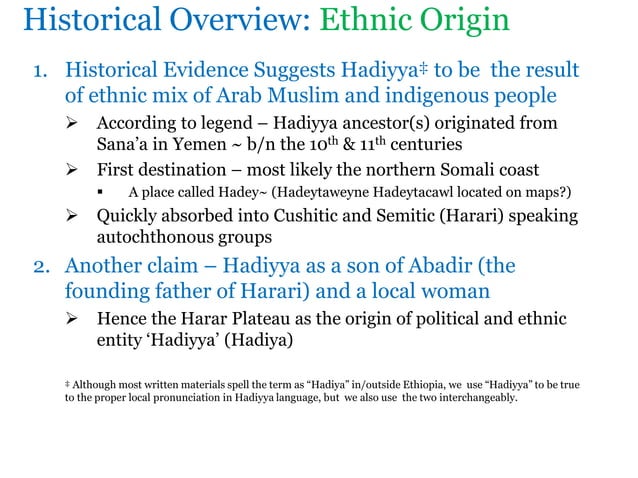 History of the Hadiya (Hadiyya) People in Ethiopia - An Overview | PDF ...
