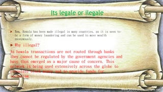Summary of hawala system | PPTX