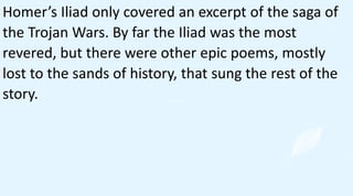 Summary of Homer’s Iliad: Warrior Culture of Ancient Greece | PDF