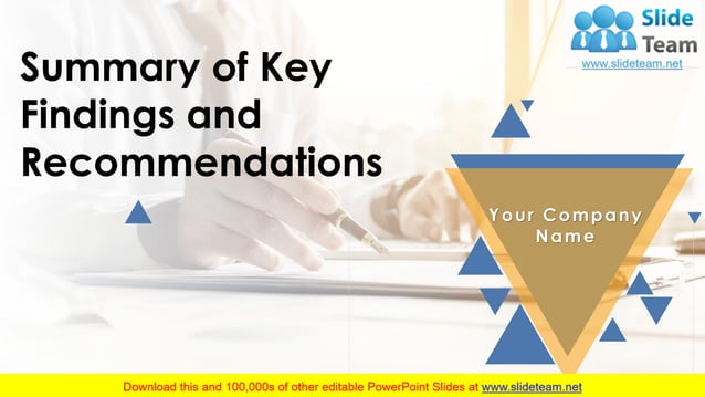 Summary Of Key Findings And Recommendations PowerPoint Presentation Slides | PDF