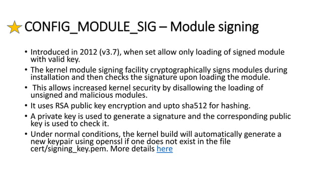 Summary of linux kernel security protections | PPTX
