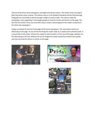 Summary of local newspaper analysis | DOCX | Desktop Publishing ...