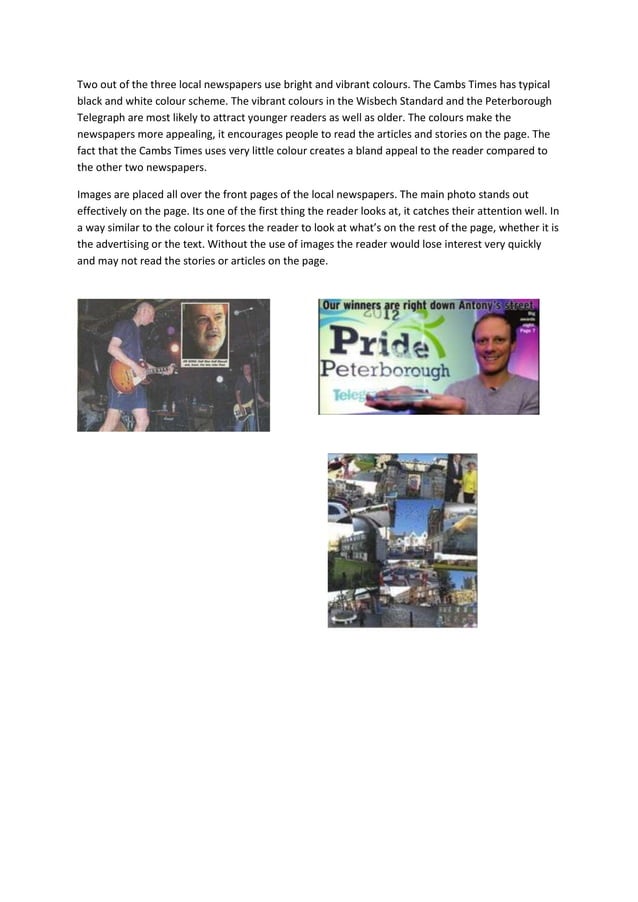 Summary of local newspaper analysis | DOCX | Desktop Publishing | Computer Software and Applications