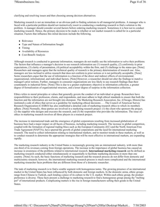 Summary of marketing research by aaker | PDF