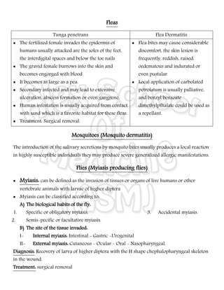 Summary of medical parasitology | PDF