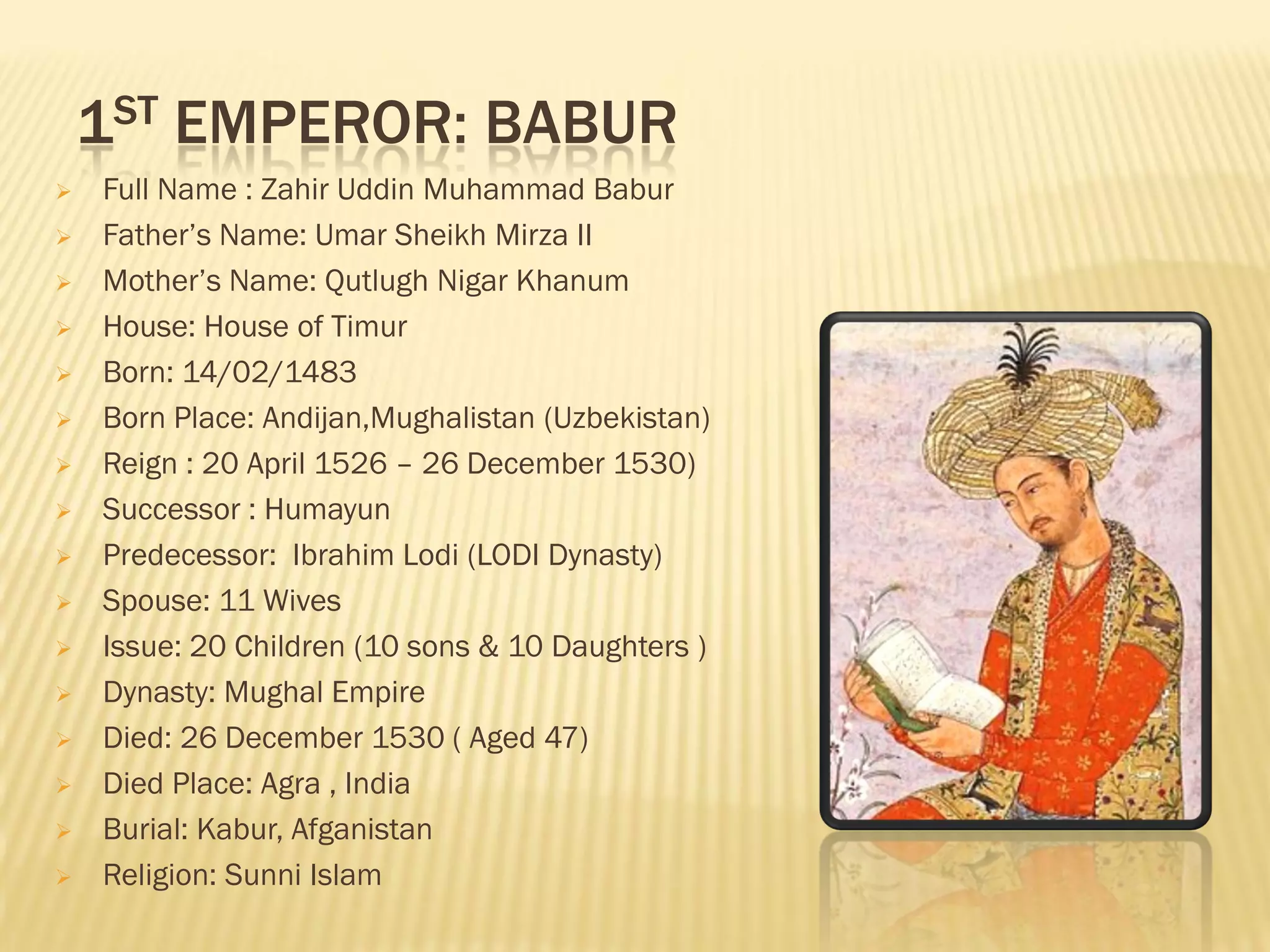Summary of mughal emperors | PDF