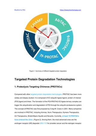 Summary of PROTAC And Other Targeted Protein Degradation Technologies.pdf